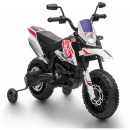 Aprilia rx 12V Batterie-Motorrad für Kinder, offizielle Lizenz, Fernsteuerung, Licht und Sound