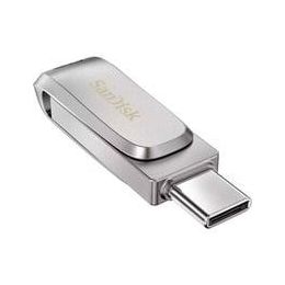 Sandisk Ultra Dual Drive Luxe 32 GB, USB-Stick silber, USB-A 3.2 Gen 1, USB-C 3.2 Gen 1