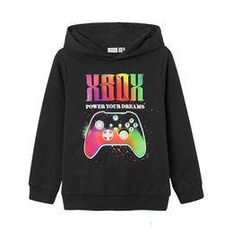 name it - Kapuzen-Sweatshirt NKMDJIL XBOX in black, Gr.134/140