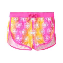 Hatley - Schwimm-Shorts SUNSHINE in gelb/pink, Gr.122