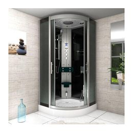 AcquaVapore Dampfdusche Dampfdusche Dusche D46-23M3-EC sw 100x100