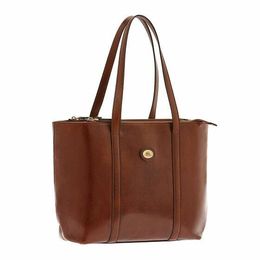 The Bridge Story Donna Shopper Tasche Leder 30 cm marrone