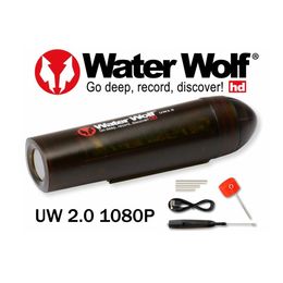 Savage Gear Water Wolf 2.0 1080K Actioncam bis 100m Tiefe Angeln Unterwasserkamera Unterwasser-Camcorder (Full HD