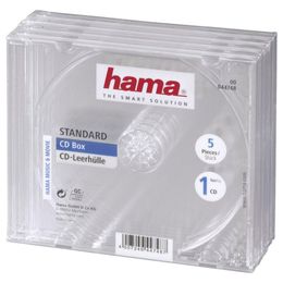 Hama CD-Hülle Hama CD Hülle 00044748 1 CD/DVD/Blu-Ray Transparent 5 St.