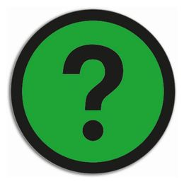 Smit Visual - Emoji-Magnet - Fragezeichen - Grün - 50 mm - 5 Stück-Set
