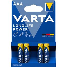 Varta - Longlife Power Micro aaa Batterie 4903 LR03 (4er Blister)