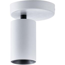 Deckenlampe Lampe Hochwertige Verarbeitung Einfache Montage Schwenkbare Spots Weiß, 1-flammig rund + Leuchtmittel - Paco Home