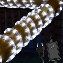 Led Lichterschlauch Lichterschläuche Lichterkette Außen/Innen Lichtleiste Lichtschlauch 10M Kaltweiß - Tolletour