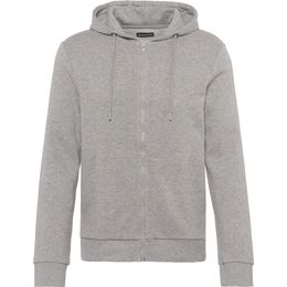 Manguun Sweatjacke, Kapuze, Eingrifftaschen, für Herren, grau, L