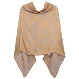 dy_mode Blusenponcho Schmetterlinge Muster Damen Poncho Leichtes Cape Bunter Blusenponcho Schmetterlinge Muster