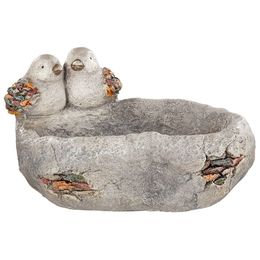 Gilde Vogeltränke "Stone" aus Magnesia in grau