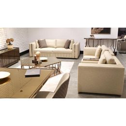 JVmoebel Wohnzimmer-Set Modern Wohnzimmer Set Sofa Zweisitzer Dreisitzer Couchtisch