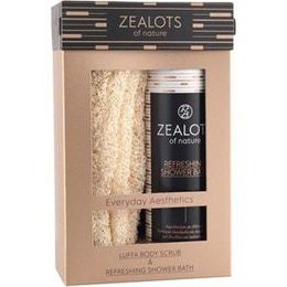 Zealots of Nature Körperpflege Sets Geschenkset Refreshing Shower Bath 250 ml + Luffa Body Scrub Sponge