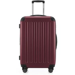 Hauptstadtkoffer Hartschalen-Trolley Spree, 4 Rollen, Reisegepäck Hartschalen-Koffer mit Volumenerweiterung und TSA Schloss, rot