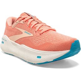 Brooks GHOST MAX Laufschuhe Damen in papaya-apricot-blue