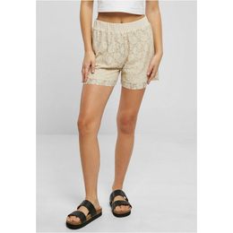 Urban Classics Stoffhose Damen Ladies Laces Shorts (1-tlg), beige