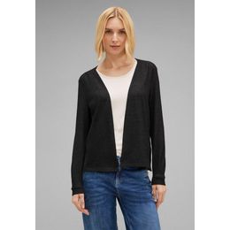 Street One Shirtjacke aus Feinstrick, grau