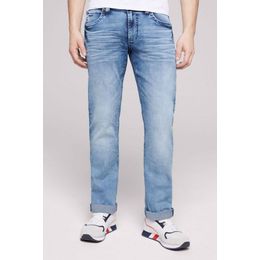CAMP DAVID Regular-fit-Jeans mit Wrinkle-Effekten, blau