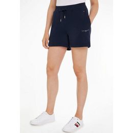 Tommy Hilfiger Sweatshorts 1985 MINI CORP LOGO TERRY SHORTS mit Eingrifftaschen, blau