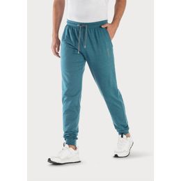 Bench. Loungewear Sweathose mit Bündchen unten am Saum, blau