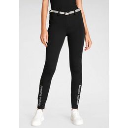 Bruno Banani Jerseyhose mit Logo- Branding, schwarz