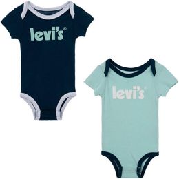 Levi's® kids Levi's® Kids Kurzarmbody (Set, 2-tlg) UNISEX, blau