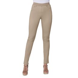 Schlupfjeans CREATION L PREMIUM Gr. 18, Kurzgrößen, beige (sesam) Damen Jeans