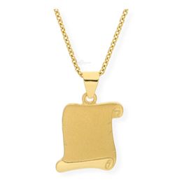 JuwelmaLux Kettenanhänger Anhänger 333/000 (8 Karat) Gold Schriftrolle JL14-02-0159 (1-tlg), Schmuckanhänger