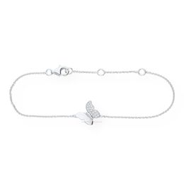 JuwelmaLux Armband Schmetterling Armband 925/000 Sterling Silber rhodiniert JL (kein Set, 1-tlg., kein Set), silberfarben