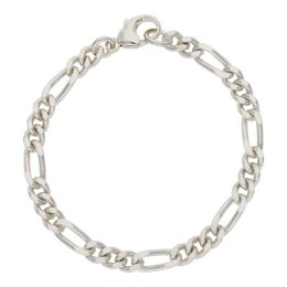 JuwelmaLux Armband Armband Figaro 925/000 Sterling Silber JL30-03-2719 19 cm (kein Set, 1-tlg., kein Set), silberfarben