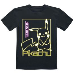 Pokémon Pokémon Kids - Pikachu Neon T-Shirt schwarz in 104