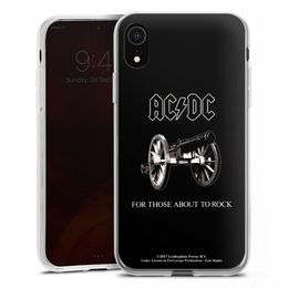 DeinDesign iPhone Xr Handy Silikon H&uuml;lle Case transparent Handyh&uuml;lle Music Acdc Merchandise Silikon Case