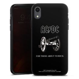 DeinDesign iPhone Xr Handy Silikon H&uuml;lle Case schwarz Handyh&uuml;lle Music Acdc Merchandise