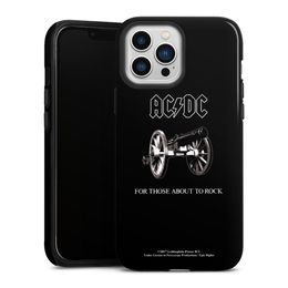 DeinDesign iPhone 13 Pro Max Handy Panzer Handyh&uuml;lle robuste Outdoor H&uuml;lle Schutzh&uuml;lle gl&auml;nzend Music Acdc Merchandise Tough Case