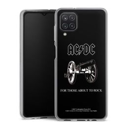 DeinDesign Galaxy A12 Handy Silikon H&uuml;lle Case transparent Handyh&uuml;lle Music Acdc Merchandise Silikon Case