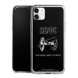 DeinDesign iPhone 11 Handy Slim Case Silikon Handyh&uuml;lle transparent H&uuml;lle extra d&uuml;nn Music Acdc Merchandise Silikon Slim Case