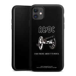 DeinDesign iPhone 11 Handy Premium Silikon H&uuml;lle Handyh&uuml;lle schwarz Case Music Acdc Merchandise Silikon Premium Case