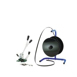ratioform Umreifungs-Set, PP-Band, Spann- und Verschlussgerät, tragbarer Abroller, Band, Verschlusshülsen, Bandbreite 13 mm