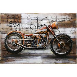 INTERIA Home&Living 3D Metallbild Motorrad