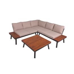 Garden Pleasure Lounge-Gruppe THERESA, 4-tlg. Beige