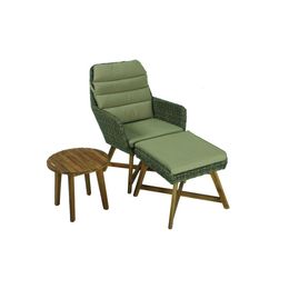 Garden Pleasure Lounger-Set CALVIA, coffee