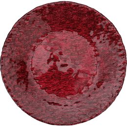 SONSTIGE Dekoteller FINE rot (D 21 cm)