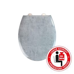 Wenko WC-Sitz CONCRETE (BHT 37x2x45 cm)