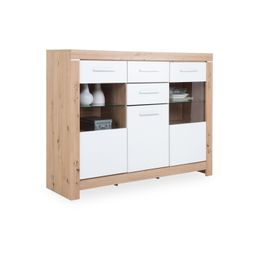 SONSTIGE Highboard ALANDA (BHT 160x125x45 cm) BHT 160x125x45 cm weiß Hochkommode