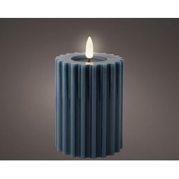 SONSTIGE Kerze LED RIFFLE blau (DH 7,50x12,30 cm)