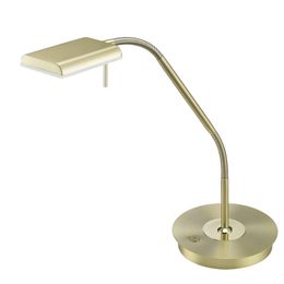 SONSTIGE TRIO-Leuchten Tischleuchte BERGAMO (BH 20.50x50 cm) BH 20.50x50 cm gold Tischlampe Klemmleuchte Schreibtischleuchte Schreibtischlampe