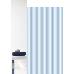 Grund Duschvorhang VERTICAL blau (BH 180x200 cm)
