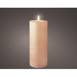 SONSTIGE Kerze LED RUSTIK rosa (DH 7x19 cm)