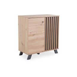 SONSTIGE Kommode MEDINA (BHT 80x85x38 cm) BHT 80x85x38 cm grau Sideboard Bürokommode Anrichte