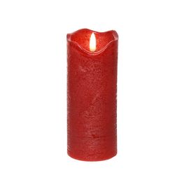 SONSTIGE Kerze LED RUSTIC rot (DH 7x17 cm)